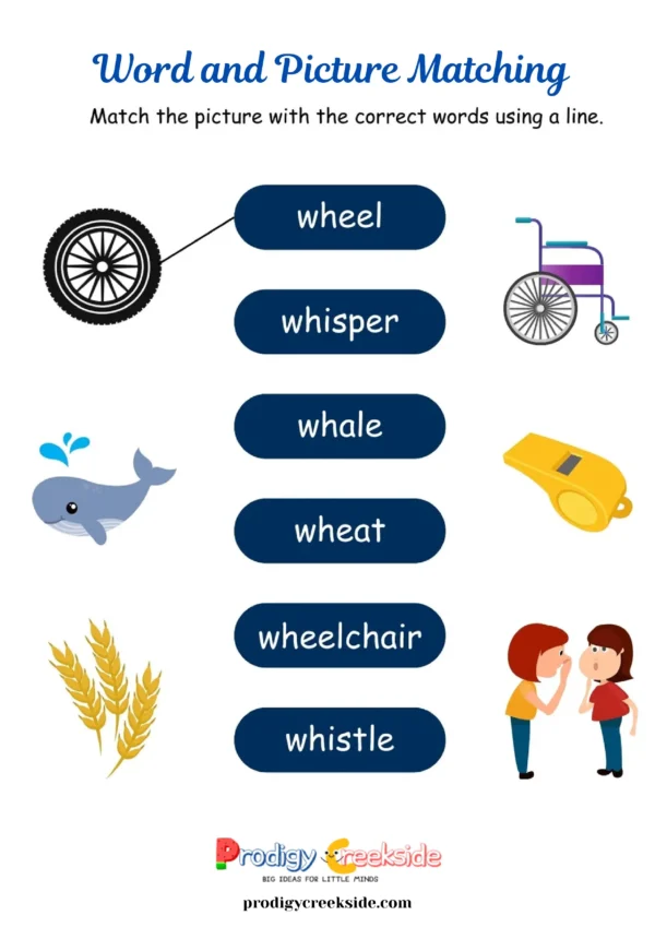 Word And Picture Matching Worksheets | Free Printable PDF